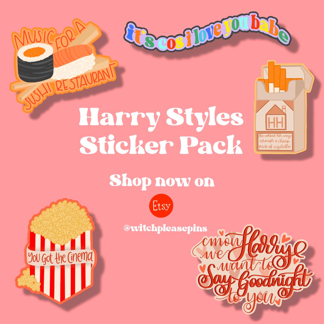 Harry Styles Sticker Pack / Harrys House Tour Sticker Pack / - Etsy