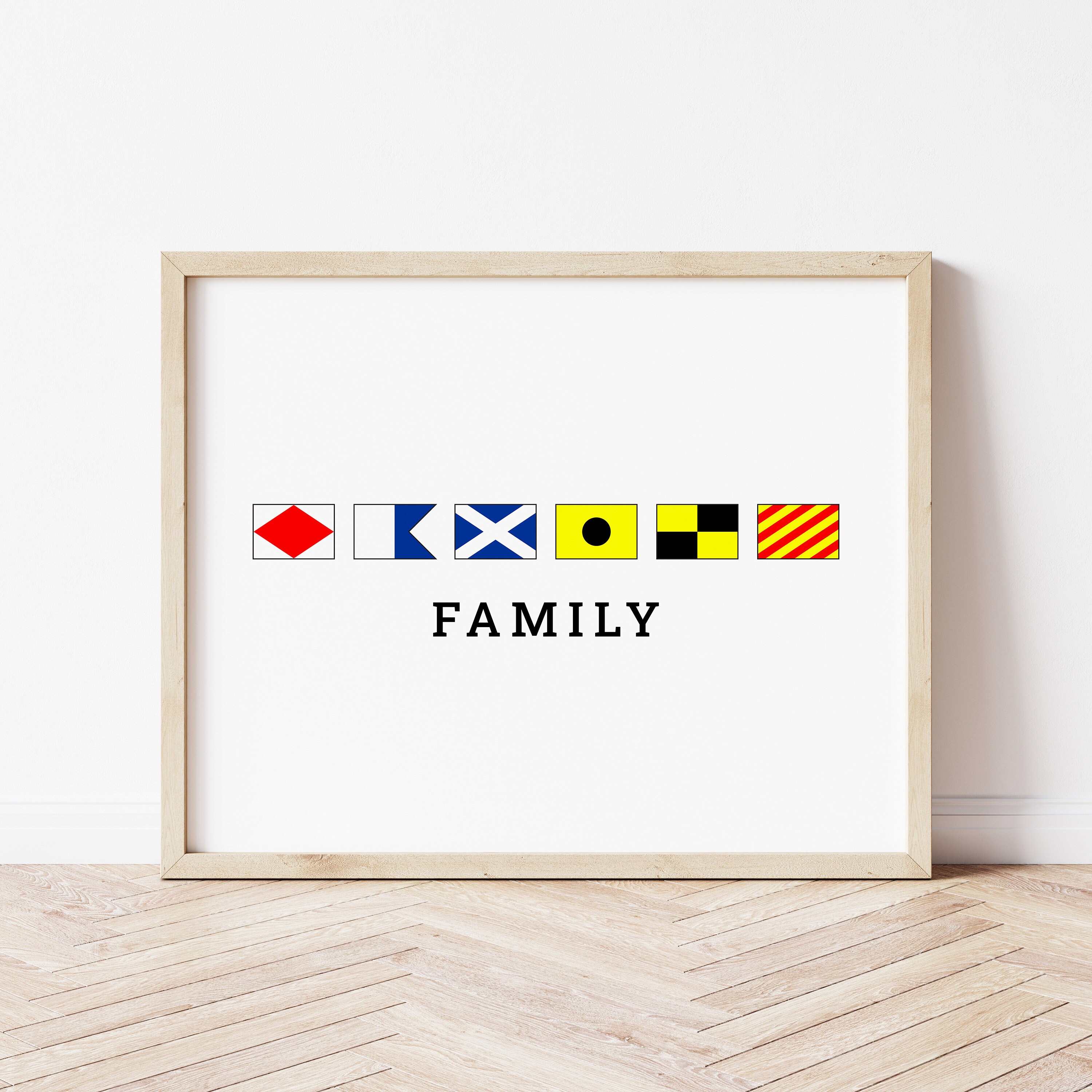 Custom Nautical Flag Print: Personalized Maritime Decor (digital ...