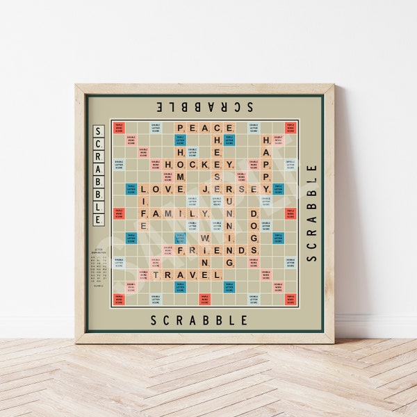 Tableau scrabble personnalisé - Etsy France