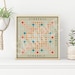 Scrabble Board Wall Art, Custom Board Game Poster, Personalized ...