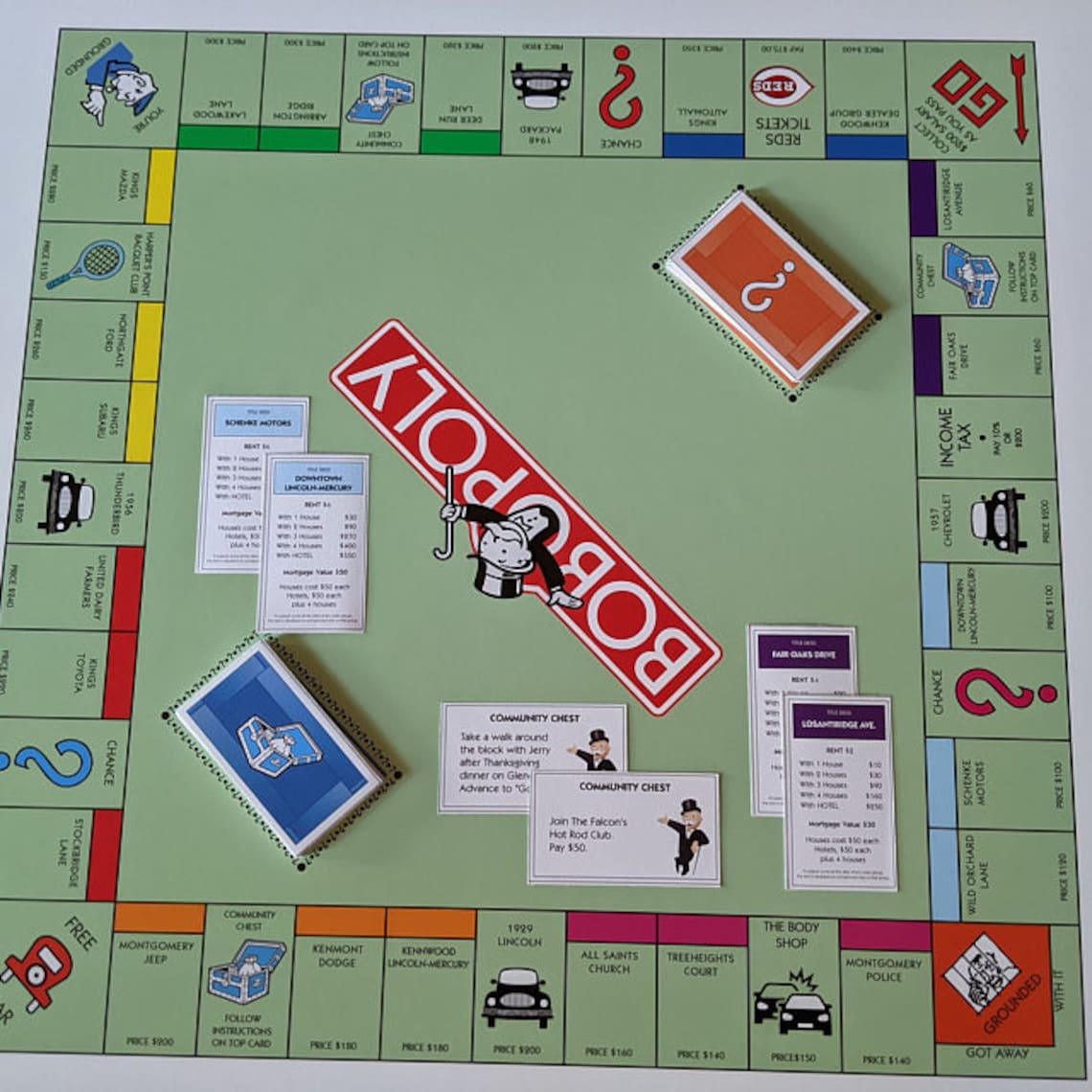 Plantilla de tablero de monopoly personalizada // Juego de | Etsy