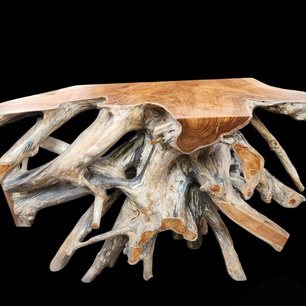 Teak Root Console Table - Etsy