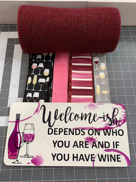 Wreath Kit Ready to Assembly Wreath Girl's Night Craft | Etsy