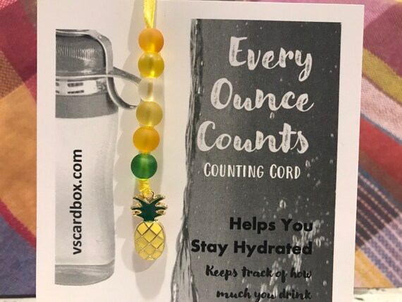 Water Tracker/counting Cord Attaches to Finger Loop of Water | Etsy
