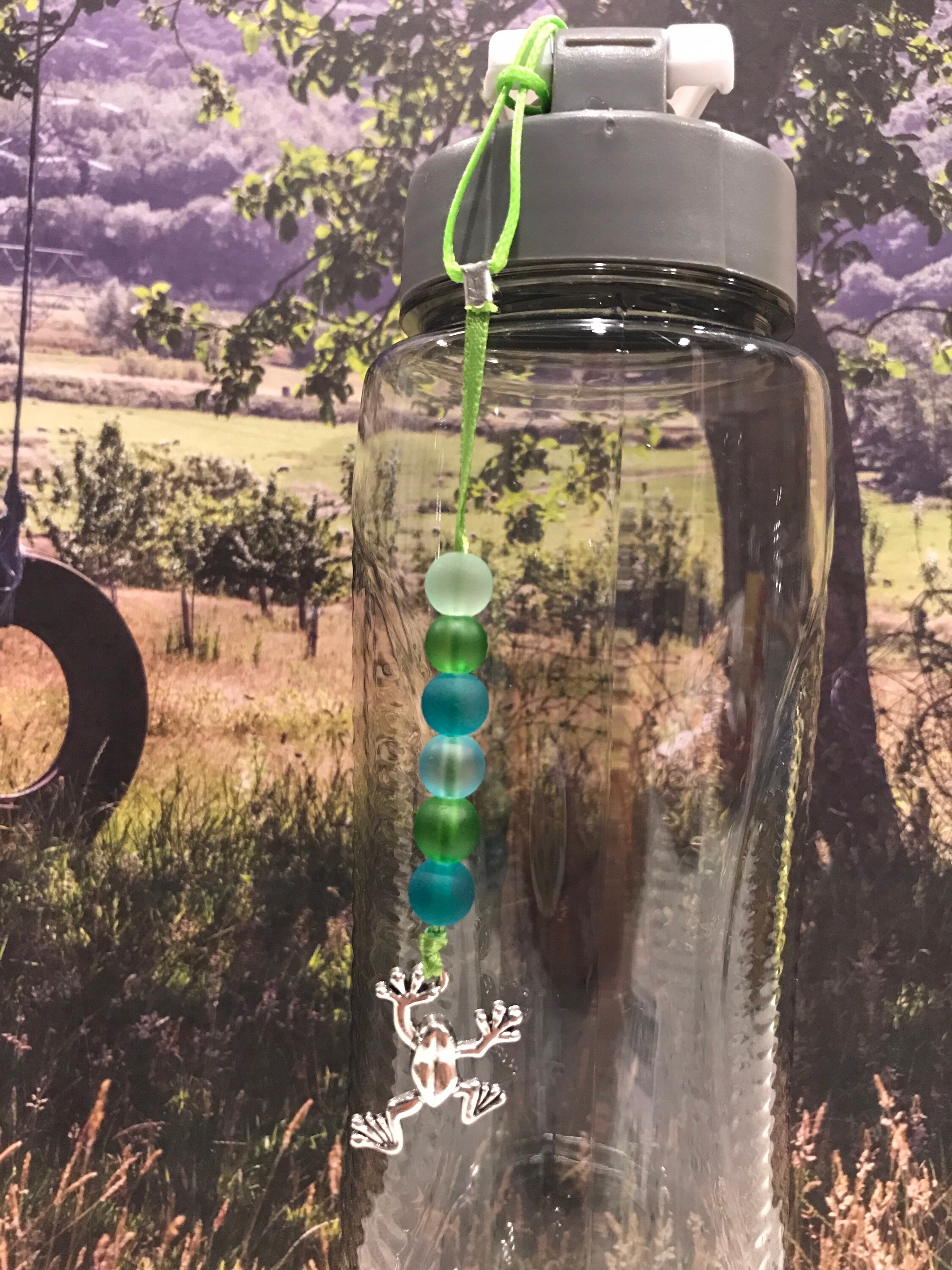 Water Tracker Frog or Sea Turtle With Glass Bead Attachable - Etsy