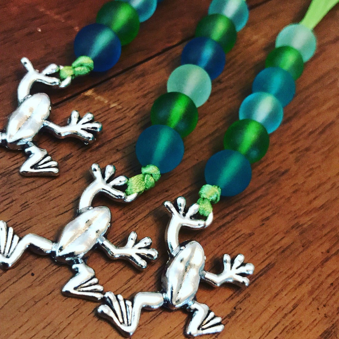 Water Tracker Frog or Sea Turtle With Glass Bead Attachable - Etsy
