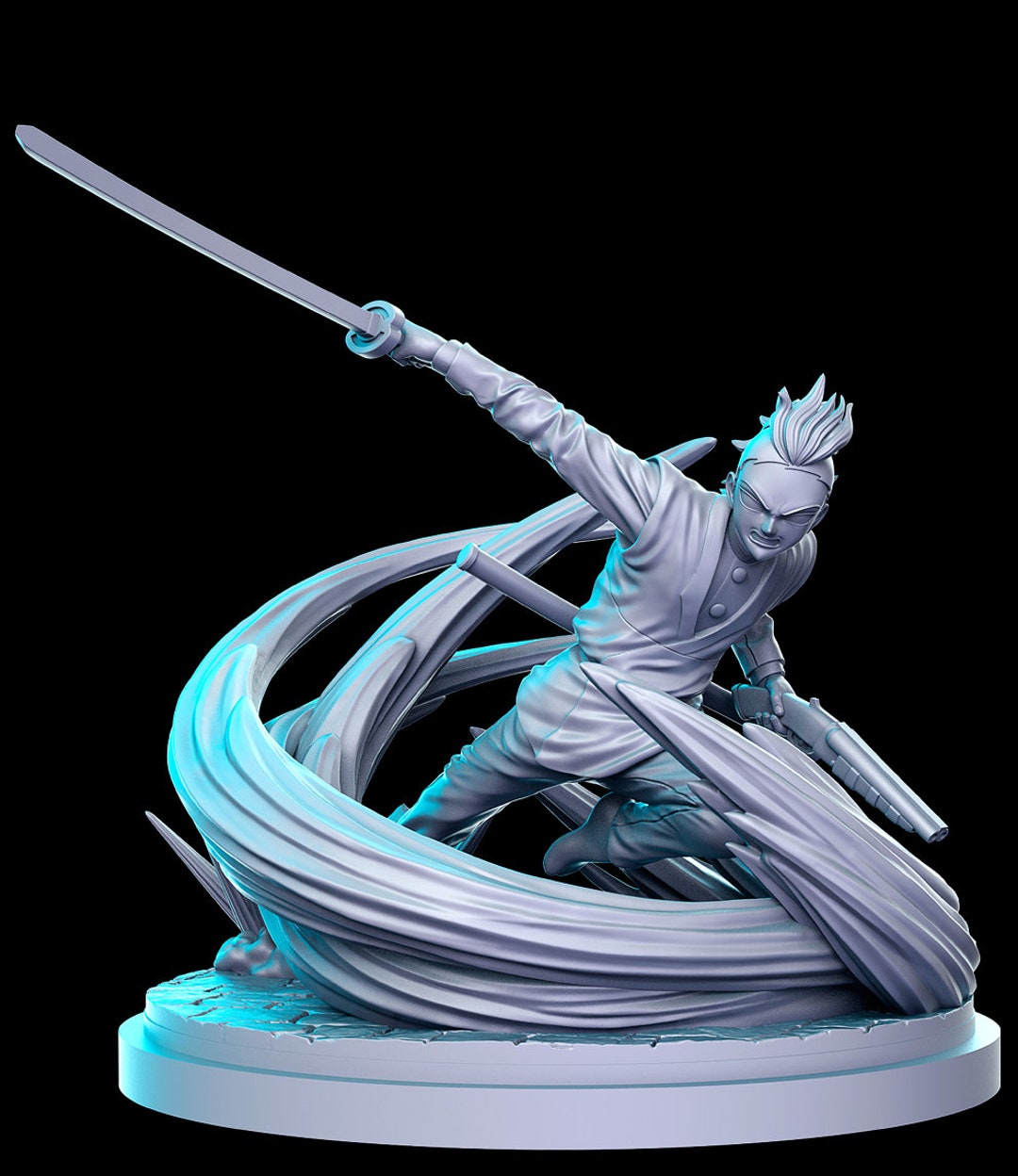 Genya - Anime - 3D Printed Resin Miniature for Tabletop Games Dungeons ...