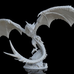 Wyvern Dragon - High Detail Multi-part Miniature - Resin 3D Printed ...