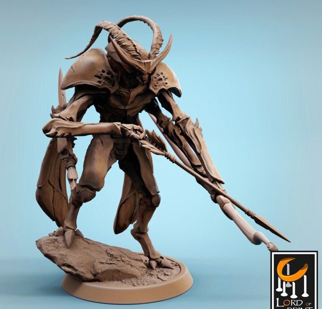 Thri-kreen Archer - High Detail Resin 3D Printed Miniature - Dungeons ...