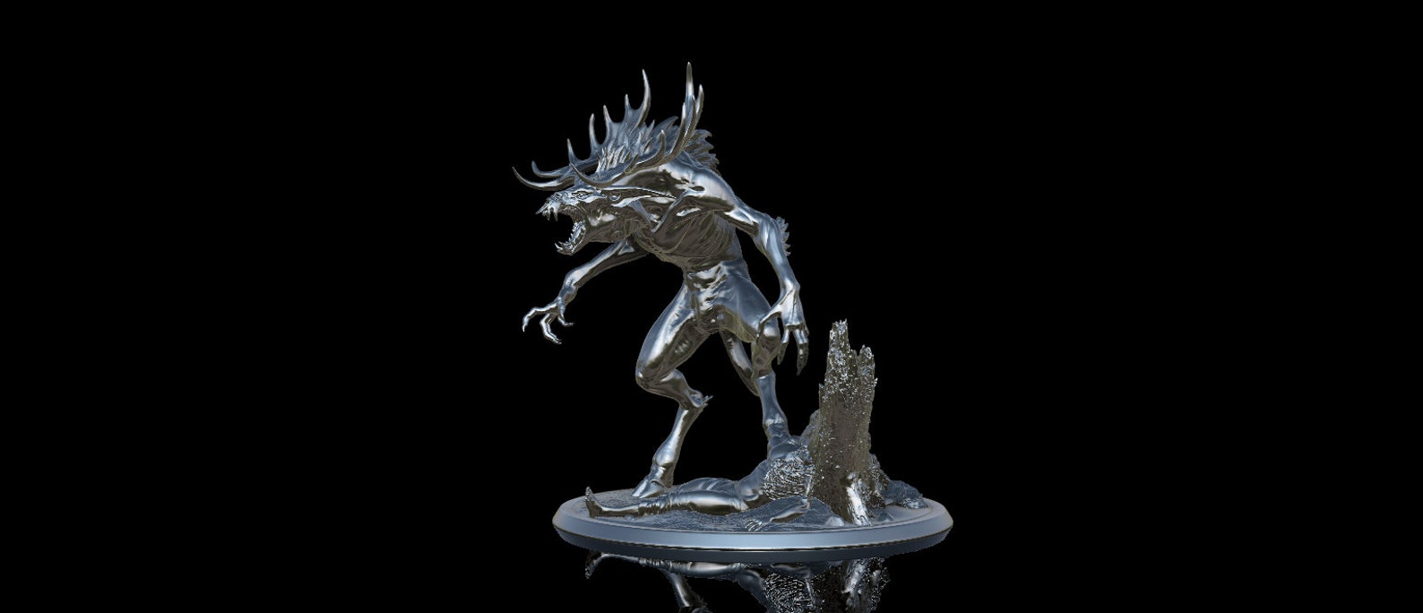 Human Ranger Dnd Wendigo Miniature Evil Boss Mini Dnd Enemy Miniatures ...
