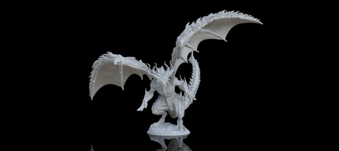 Bahamut High Detail Multi-part Miniature Resin 3D Printed | Etsy