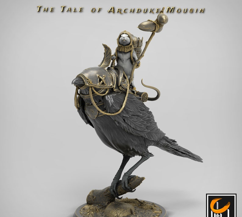 Magpie/mouse High Detail Resin 3D Printed Miniature - Etsy