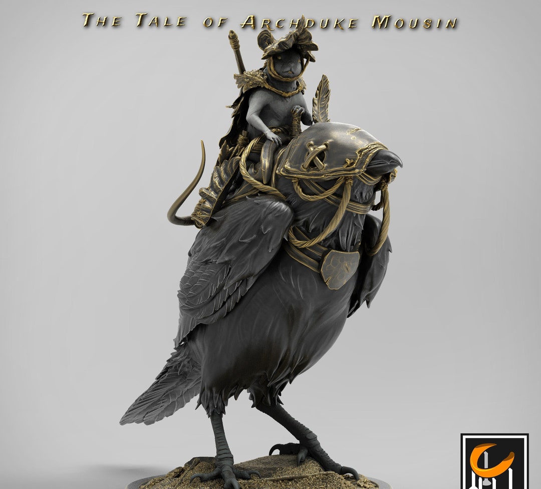 Magpie/mouse High Detail Resin 3D Printed Miniature Dungeons and ...