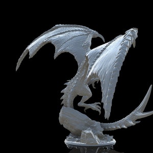 Wyvern Dragon - High Detail Multi-part Miniature - Resin 3D Printed ...