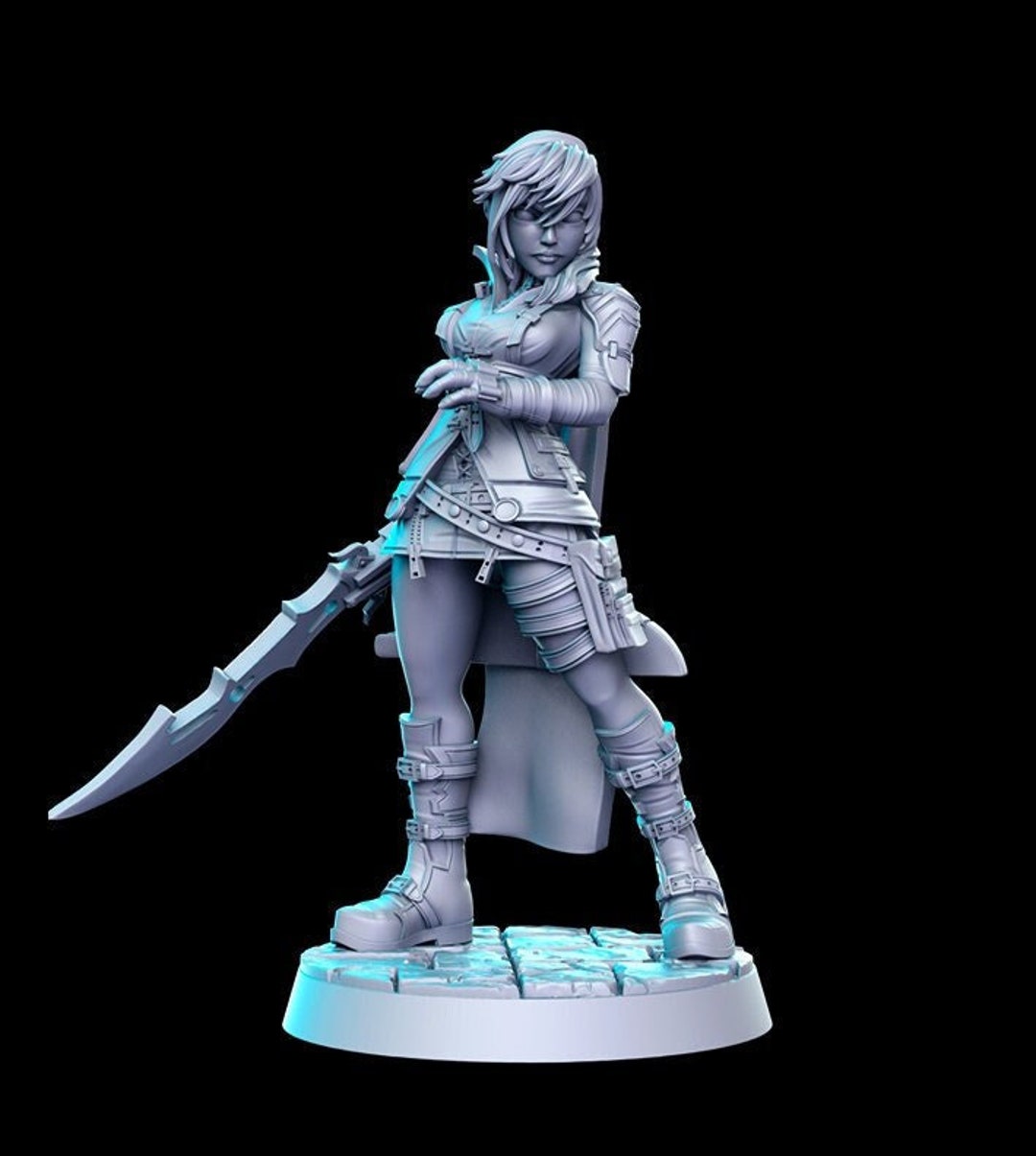 Lightning - JRPG - 3D Printed Resin Miniature for Tabletop Games ...