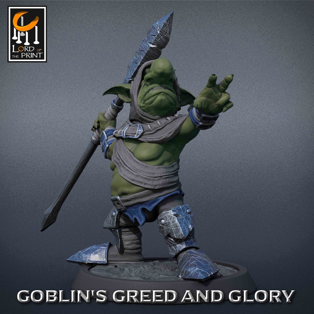 Goblin Infantry Lancer Goblin's Greed and Glory Resin 3D Printed ...