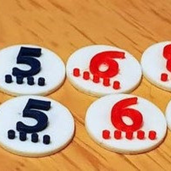 Number Tokens - Etsy