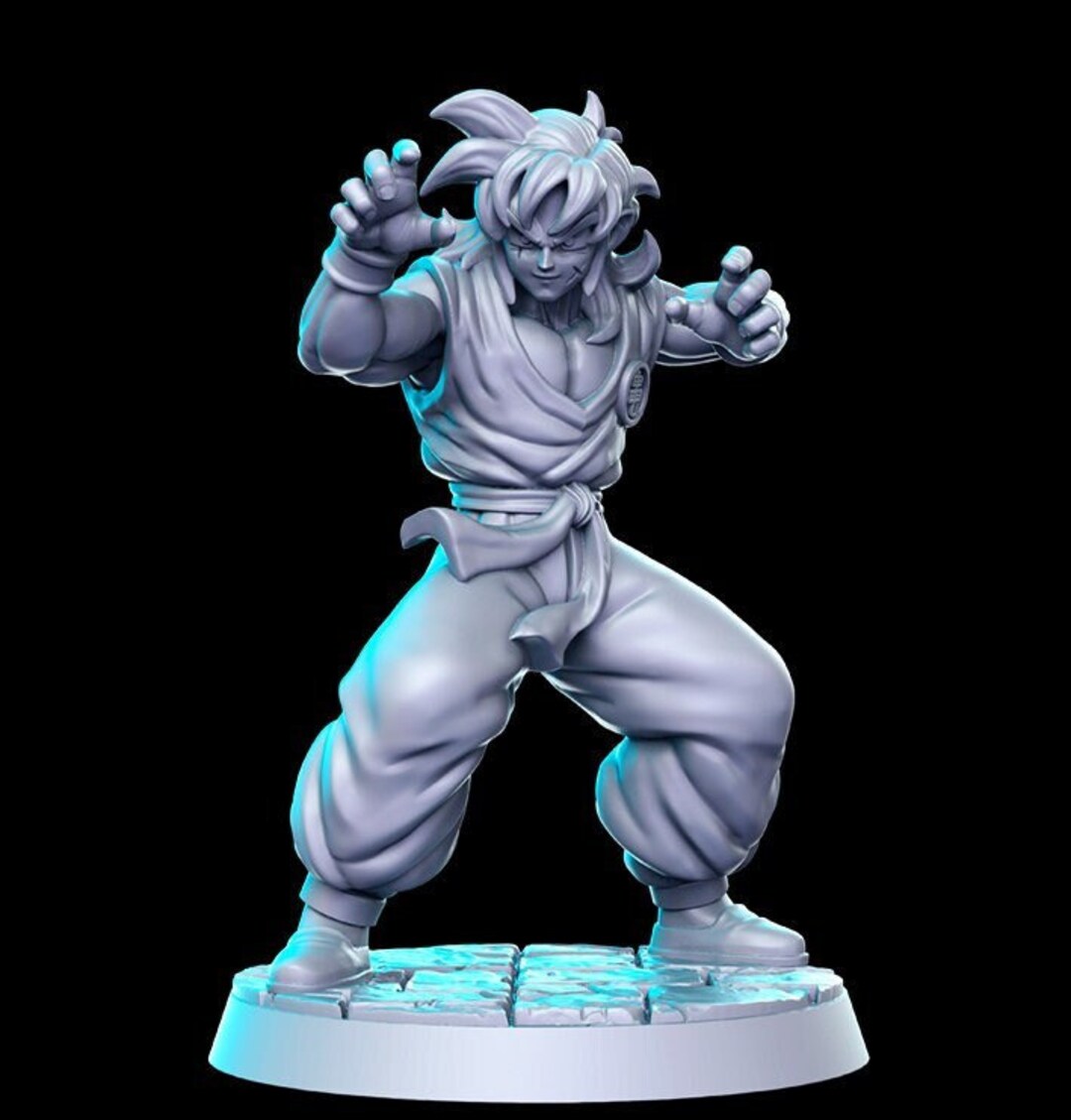 Yamcha - Anime Series - 3D Printed Resin Miniature for Dungeons and ...