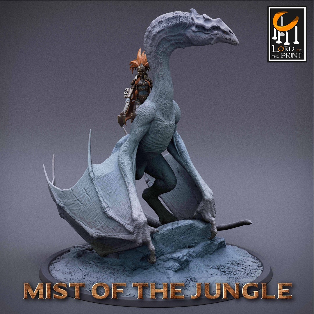 Feral Prehistoric Wyvern High Detail Resin 3D Printed Miniature ...