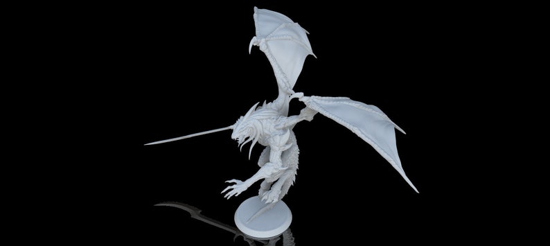 White Abishai High Detail Multi-part Miniature Resin 3D - Etsy