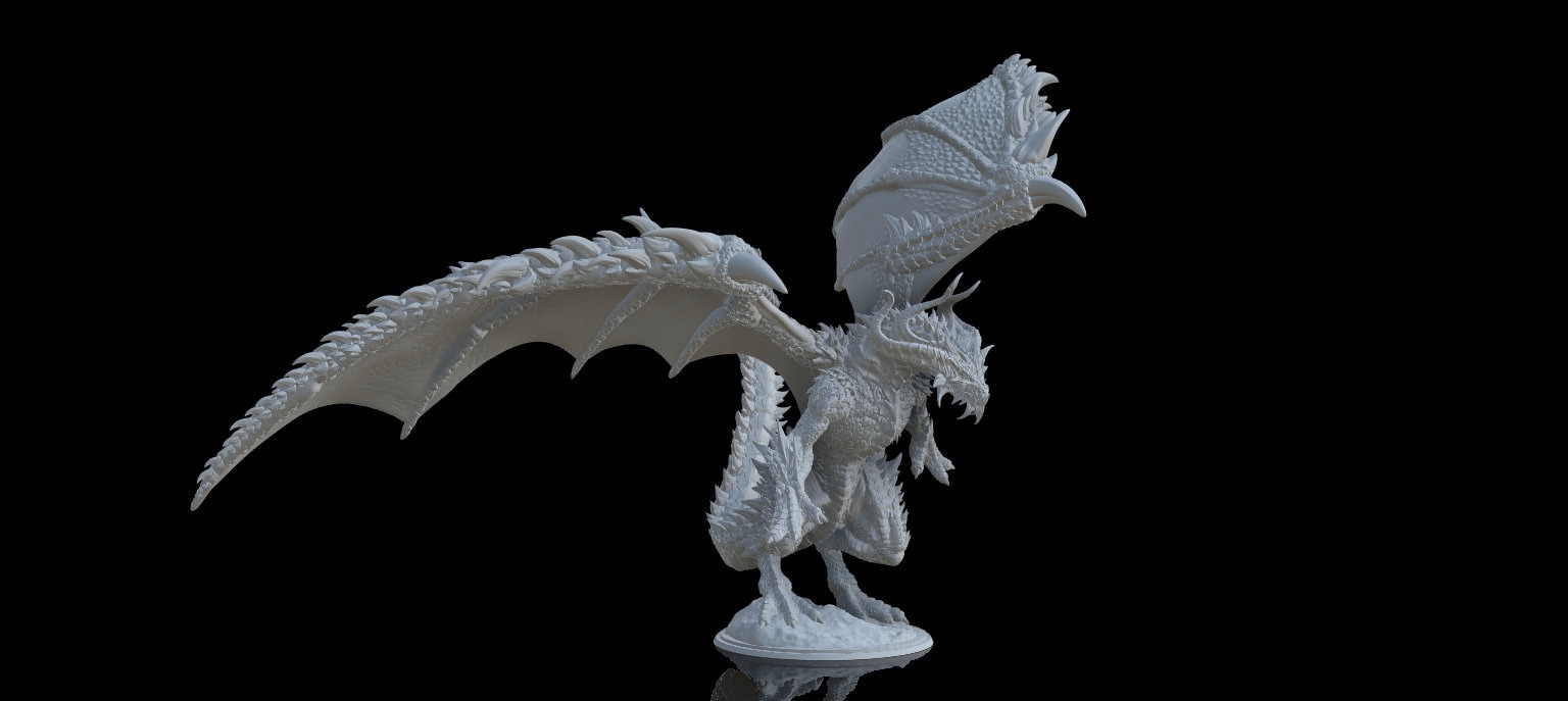 Bahamut High Detail Multi-part Miniature Resin 3D Printed | Etsy