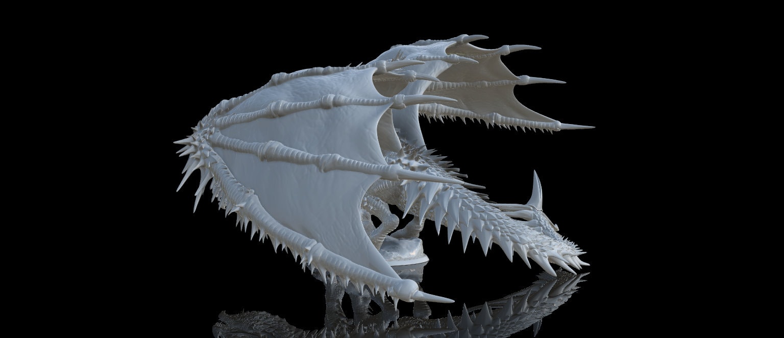 Adult Red Dragon High Detail Multi-part Miniature Resin 3D | Etsy