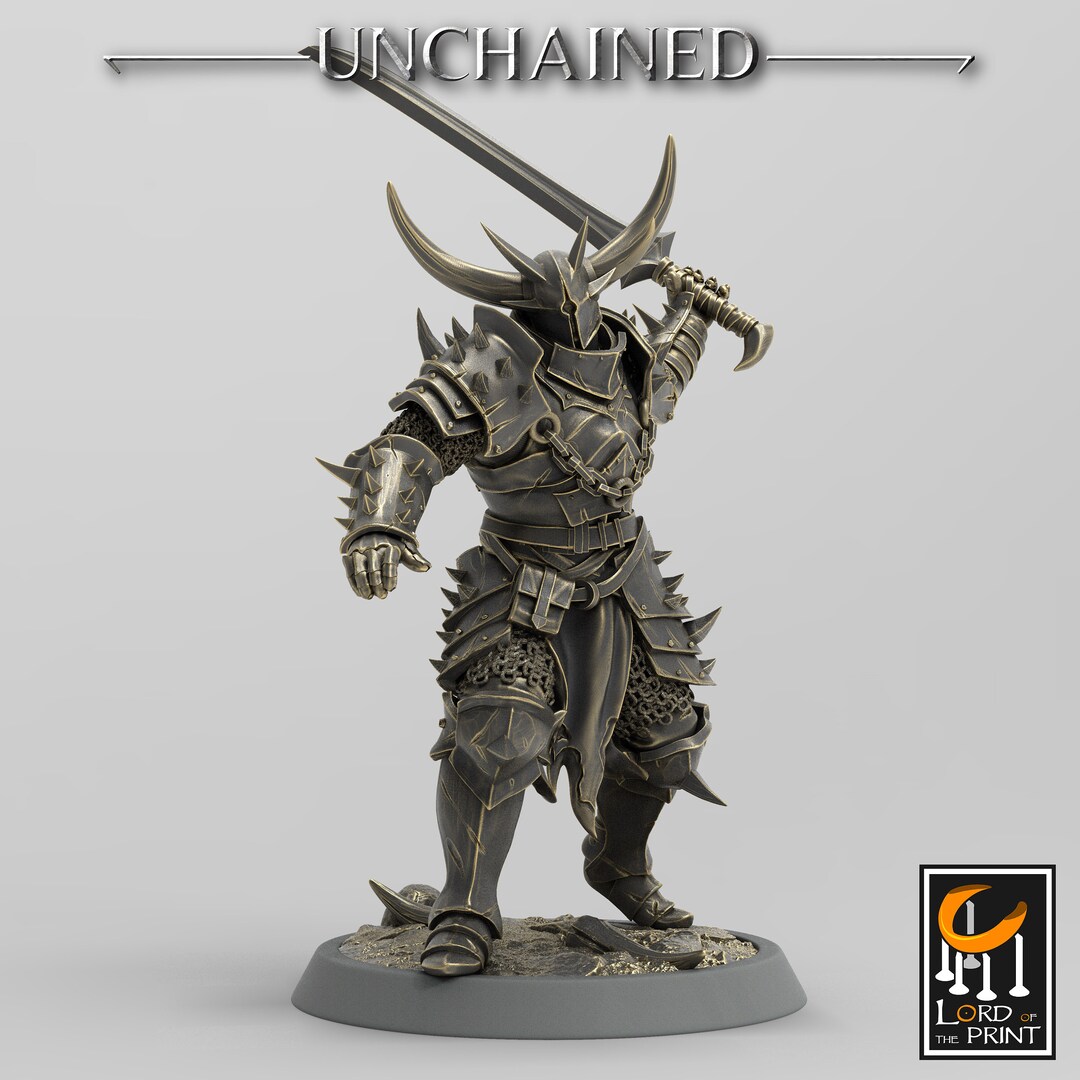 Light Soldier With Single Sword - Unchained - Resin 3D Printed ...