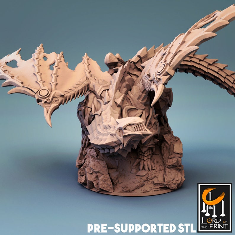 Armored Mechanical Dragon High Detail Multi-part Miniature - Etsy