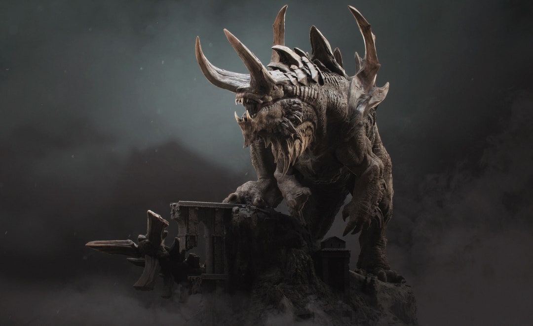 Tarrasque Titan - High Detail - Multi-part - Resin 3D Printed ...