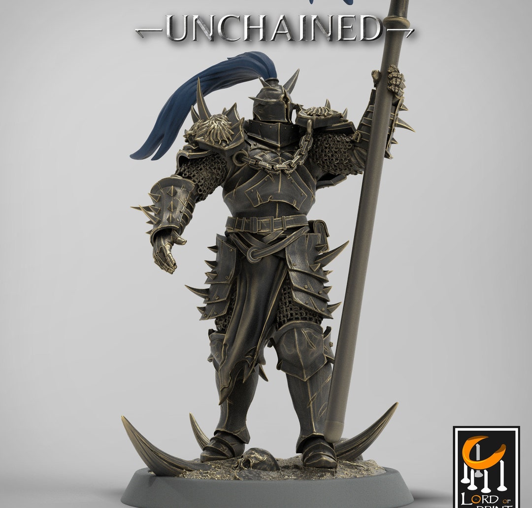 Light Soldier - Unchained - Resin 3D Printed Miniature- Dungeons and ...