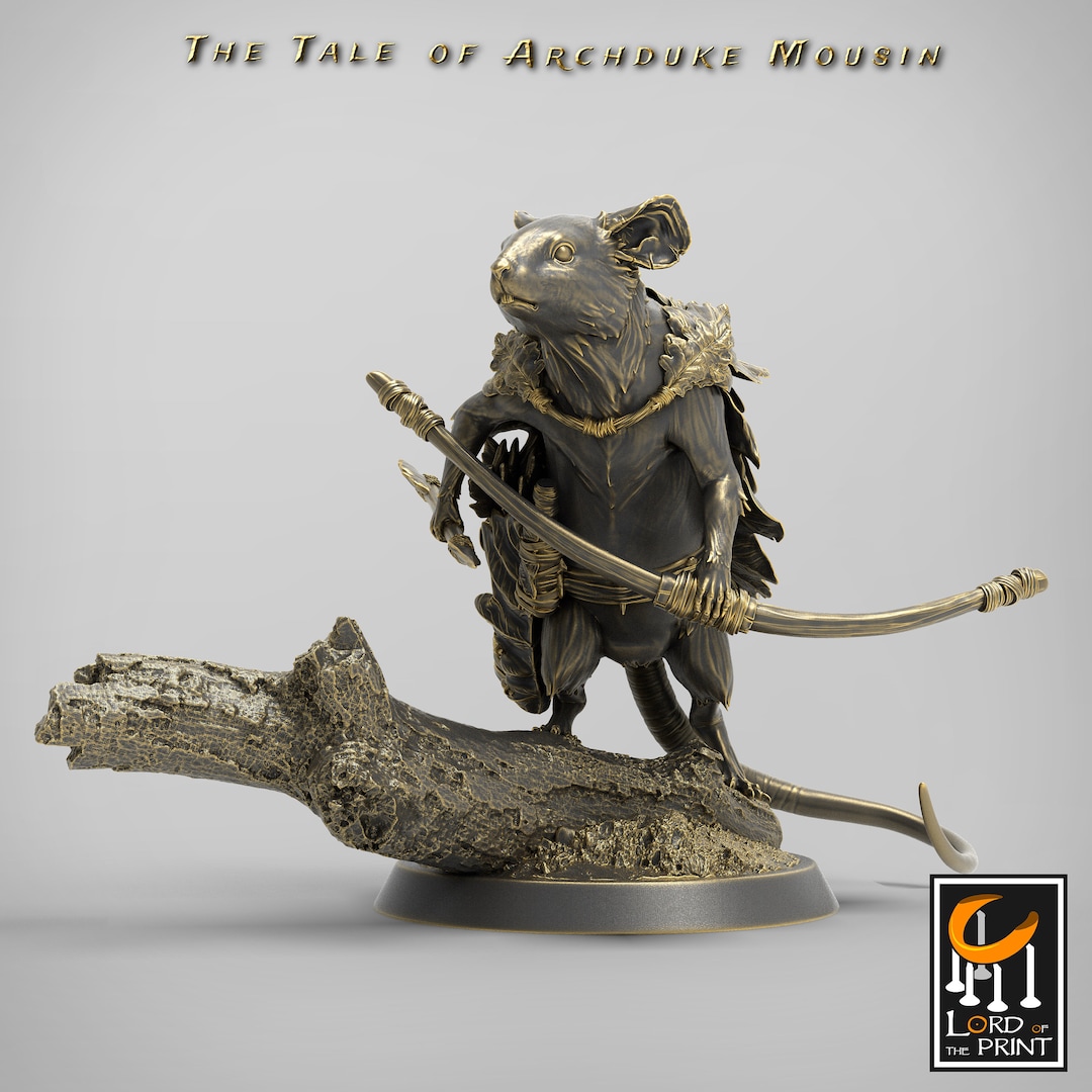 Mouse Archer/soldier - High Detail Resin 3D Printed Miniature ...