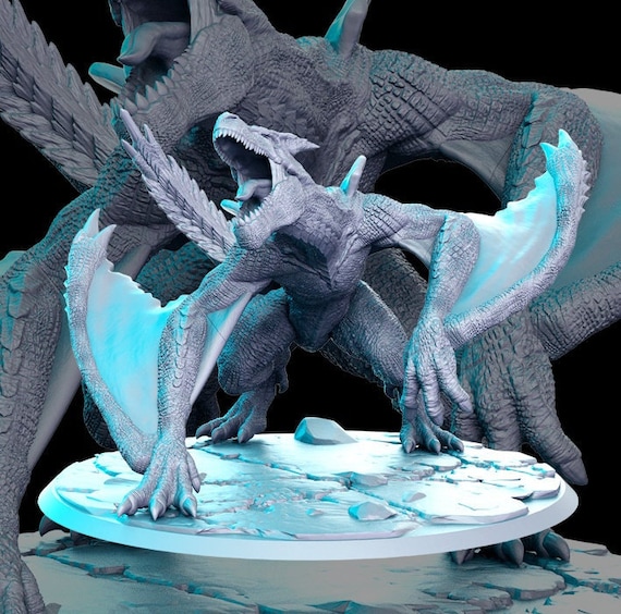 Forest Dragon Monster Dragon 3D Resin Printed Miniature - Etsy