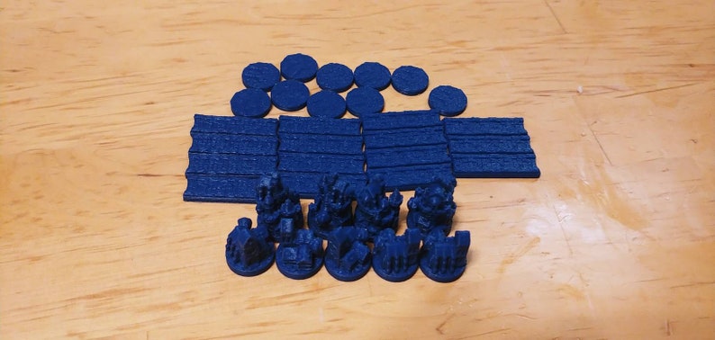 Settlers of Catan Board Game 3D Printed Hand Painted | Etsy