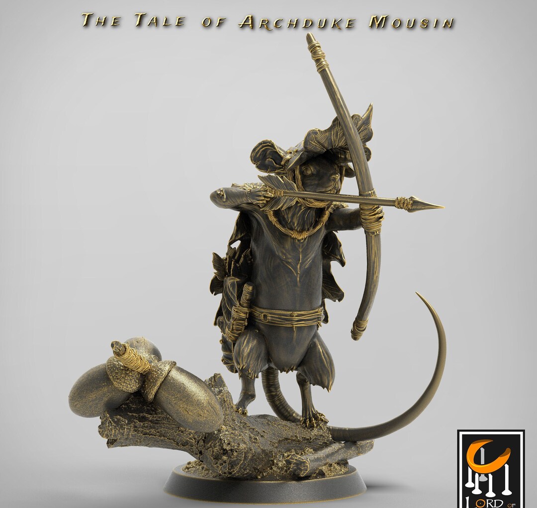 Mouse Archer - High Detail Resin 3D Printed Miniature - Dungeons and ...