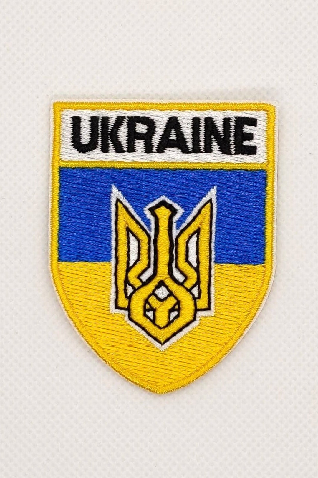 Ukraine Coat of Arms COA Flag Shield Crest Patch Embroidered Badge Iron ...