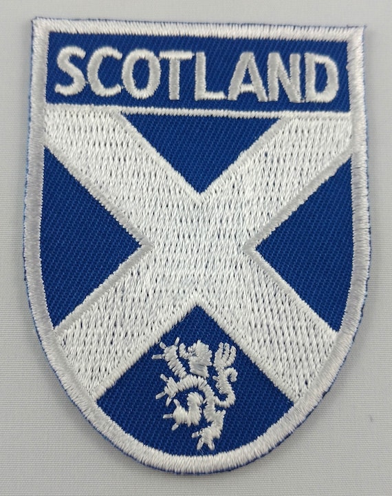 Scotland Shield Crest Patch Embroidered Iron on Applique | Etsy Canada