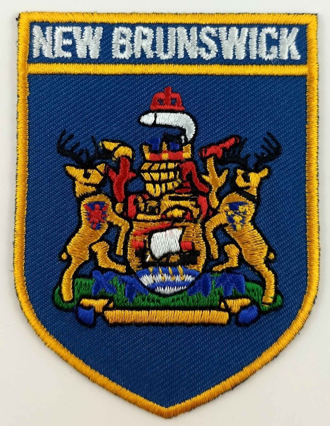 New Brunswick COA Coat of Arms Shield Crest Patch Embroidered Badge ...