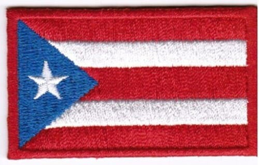Puerto Rico Patch Embroidered Iron on Badge Applique Puerto Rican ...