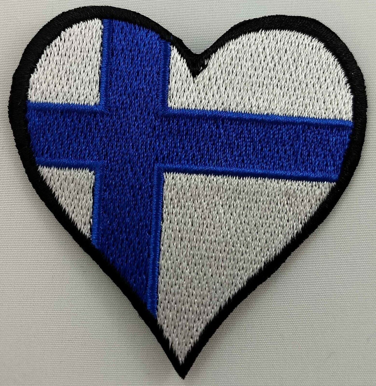 Finland Heart Flag Patch Badge Embroidered Iron on Applique - Etsy Norway