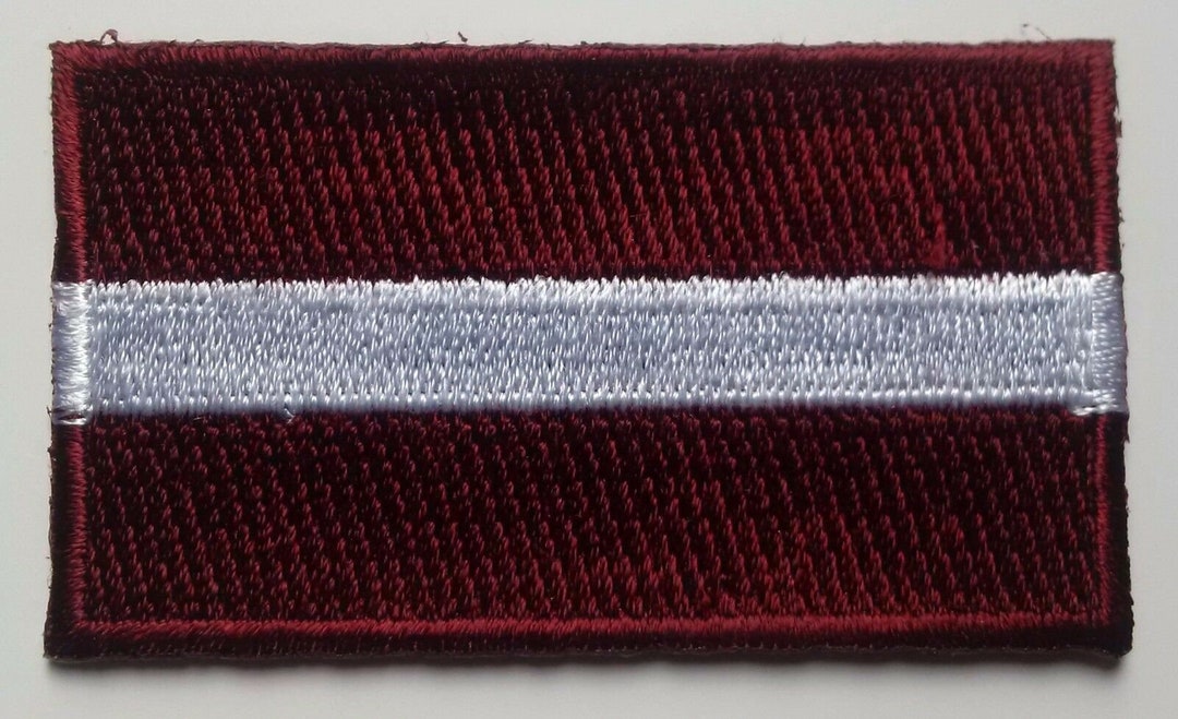 Latvia Patch Embroidered Iron on Badge Applique Latvian - Etsy