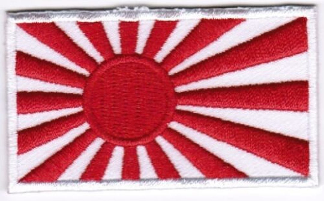 Japan Rising Sun Patch Embroidered Iron on Badge Applique Japanese - Etsy