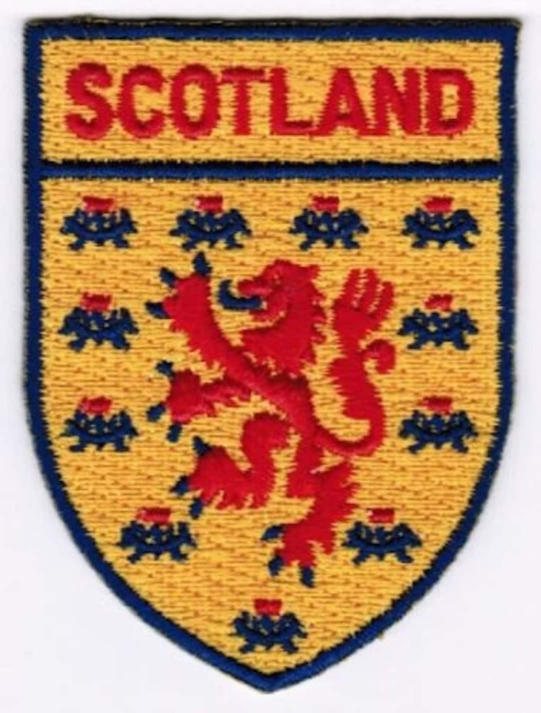 Scotland Lion Shield Crest Patch Embroidered Iron on Applique Badge ...