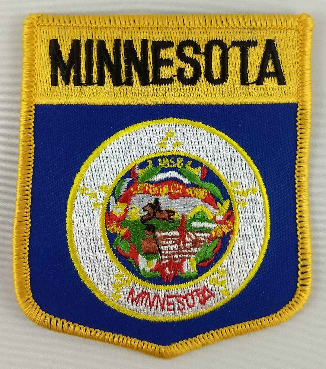 Minnesota State Shield Patch Badge Embroidered Iron on Applique USA ...