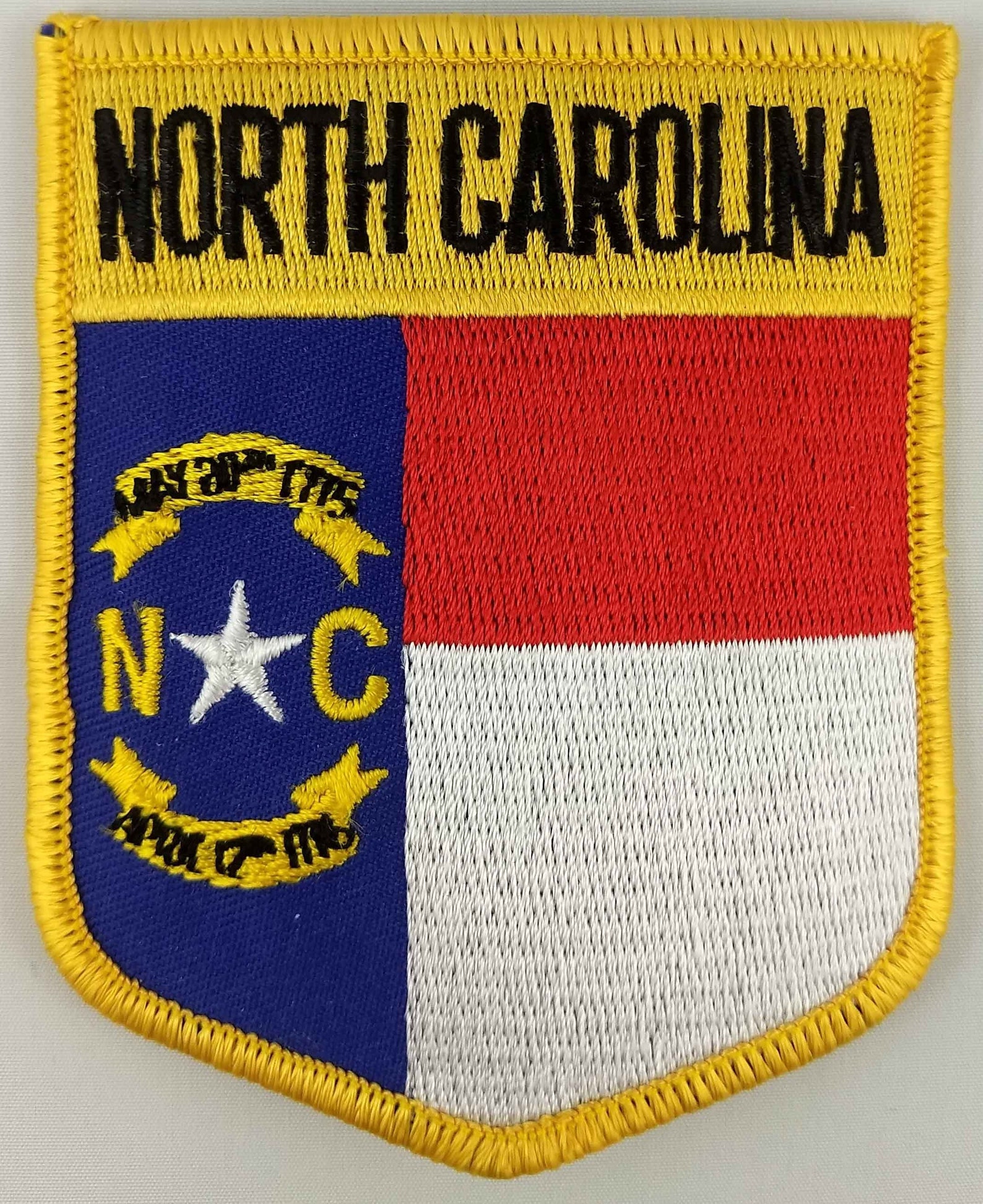 North Carolina State Shield Patch Badge Embroidered Iron on - Etsy