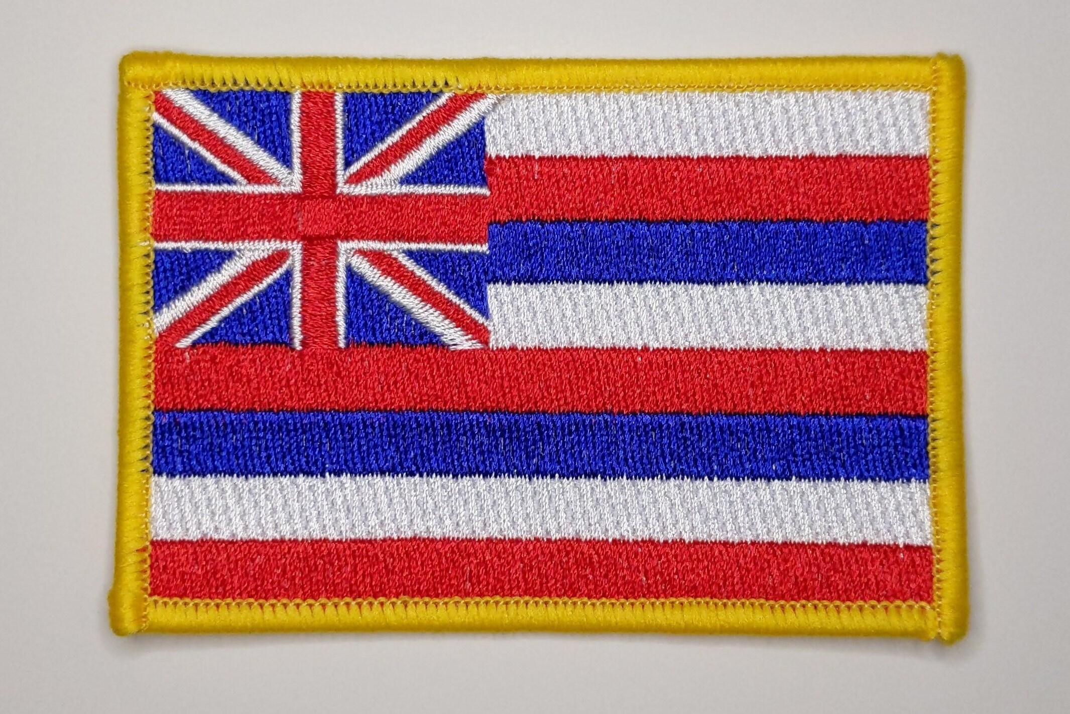 Hawaii State Flag Patch Badge Embroidered Iron on Applique USA - Etsy