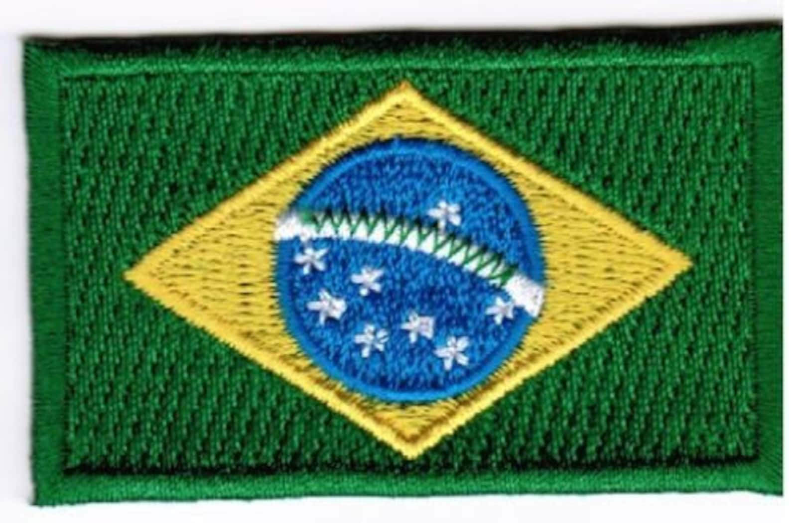Brazil Patch Embroidered Iron on Badge Applique Brazilian Brasil - Etsy