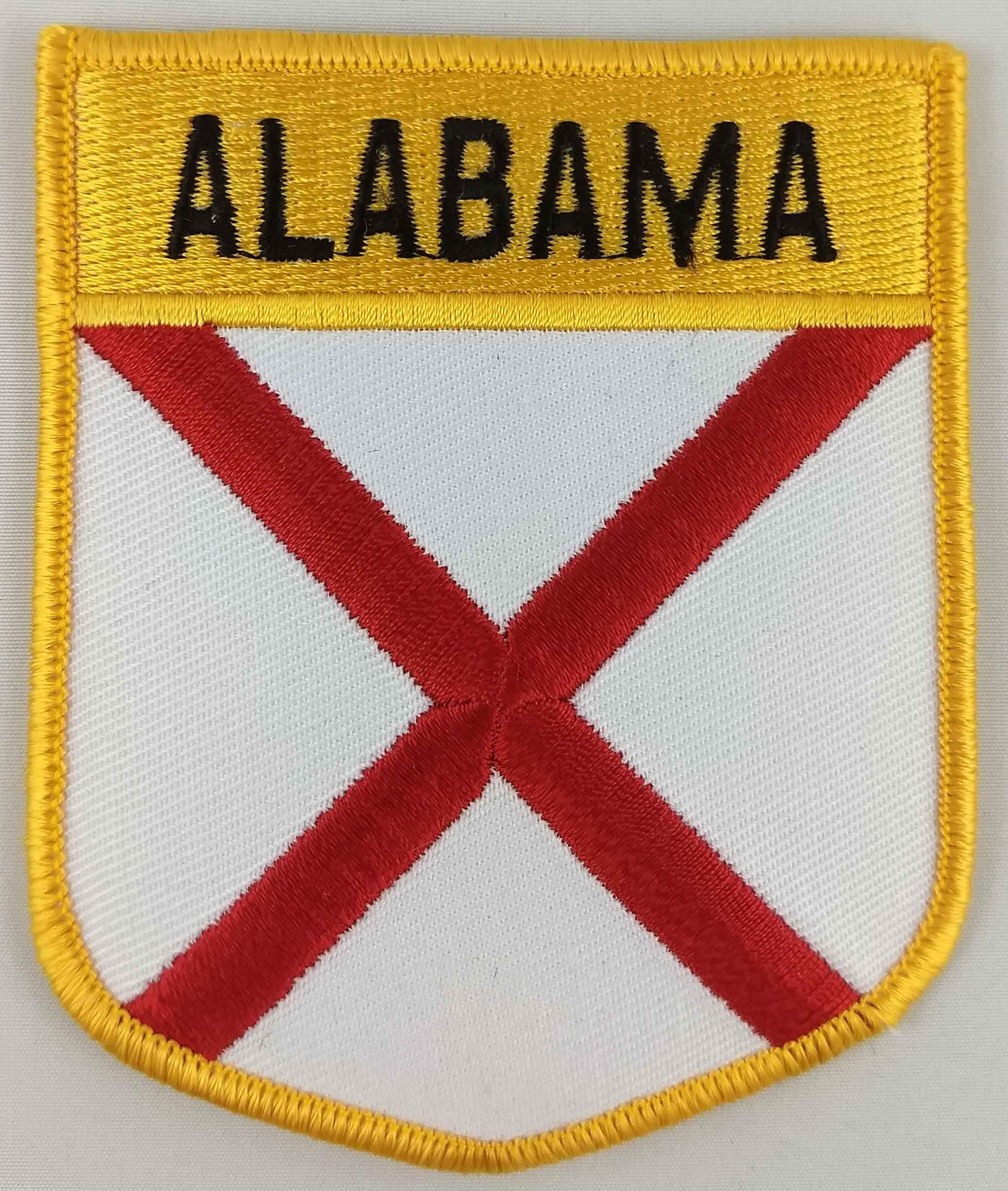 Alabama State Shield Patch Badge Embroidered Iron on Applique USA ...