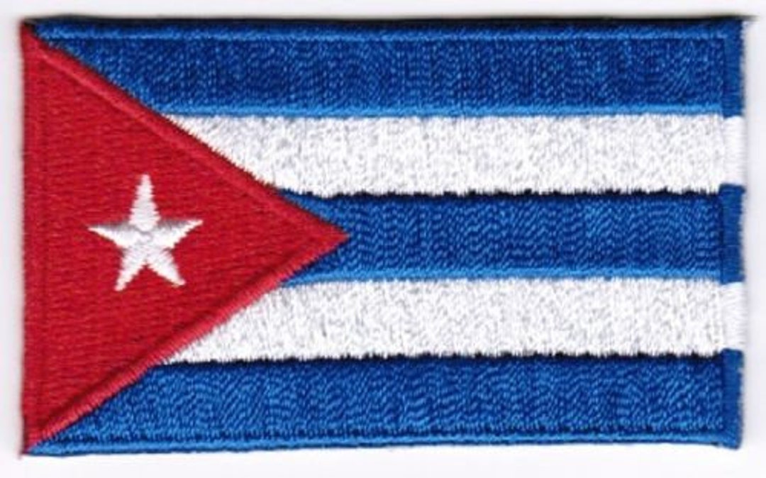 Cuba Patch Embroidered Iron on Badge Applique Cuban - Made in Canada - Etsy