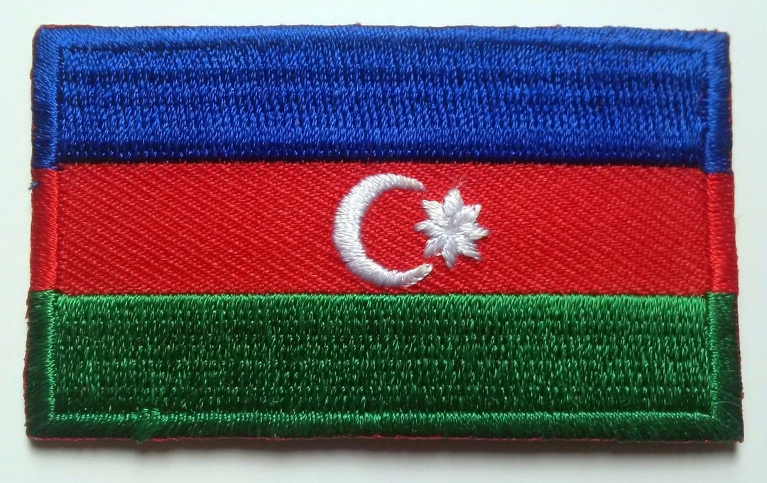 Azerbaijan Patch Embroidered Iron on Badge Applique Azerbaijani - Etsy