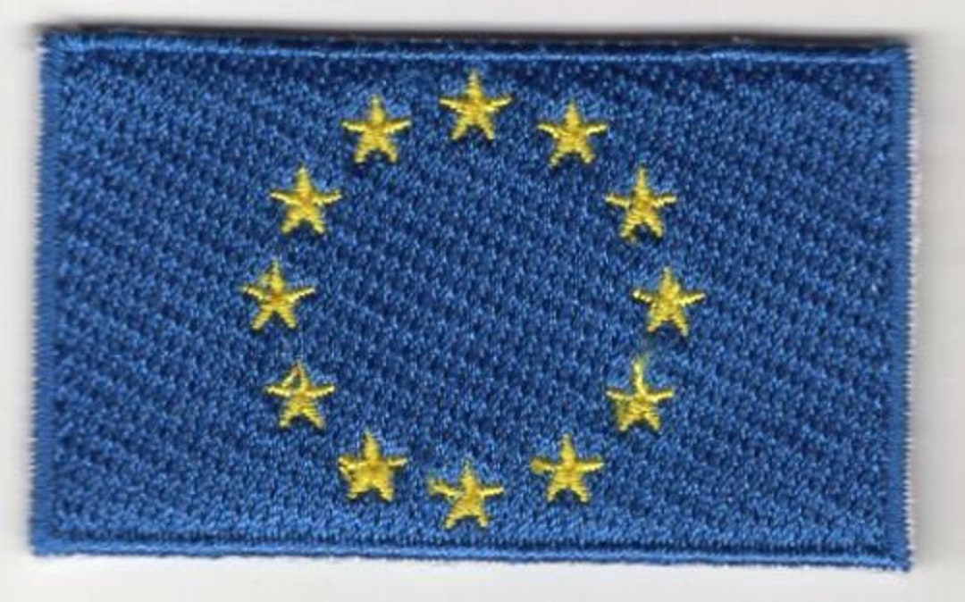 European Union Patch Embroidered Iron on Badge Applique EU - Etsy
